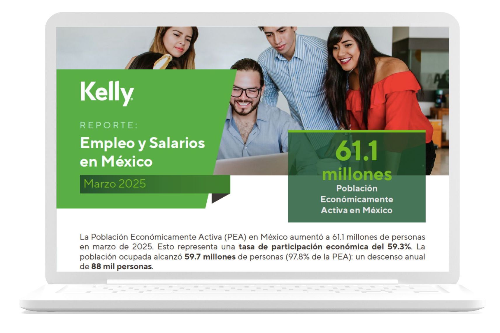 Descargar Reporte Empleo y Salarios en México Marzo 2025